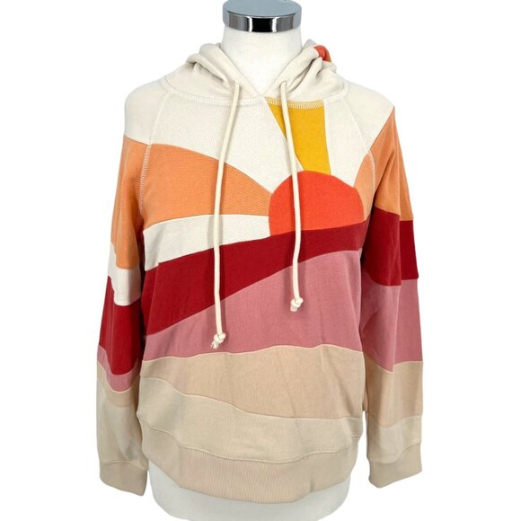 Faherty | Tops | Faherty Soleil Hoodie Sunset Design Canyon Lands White ...